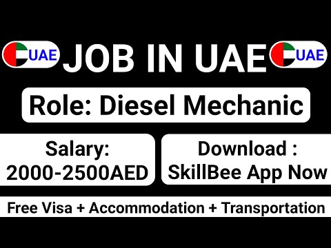 JOB IN UAE / Role: Diesel Mechanic / Company: Leo Engineering Services / Salary: AED 2000 - 2500