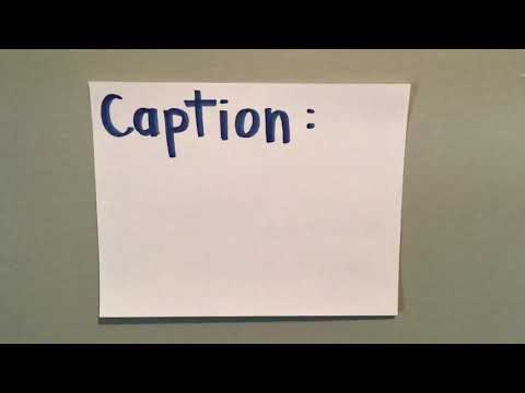 What is a caption?