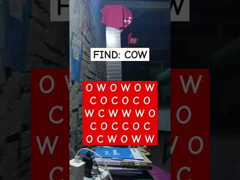 Find the word "COW" #brainteaser #search #puzzle #reels #find
