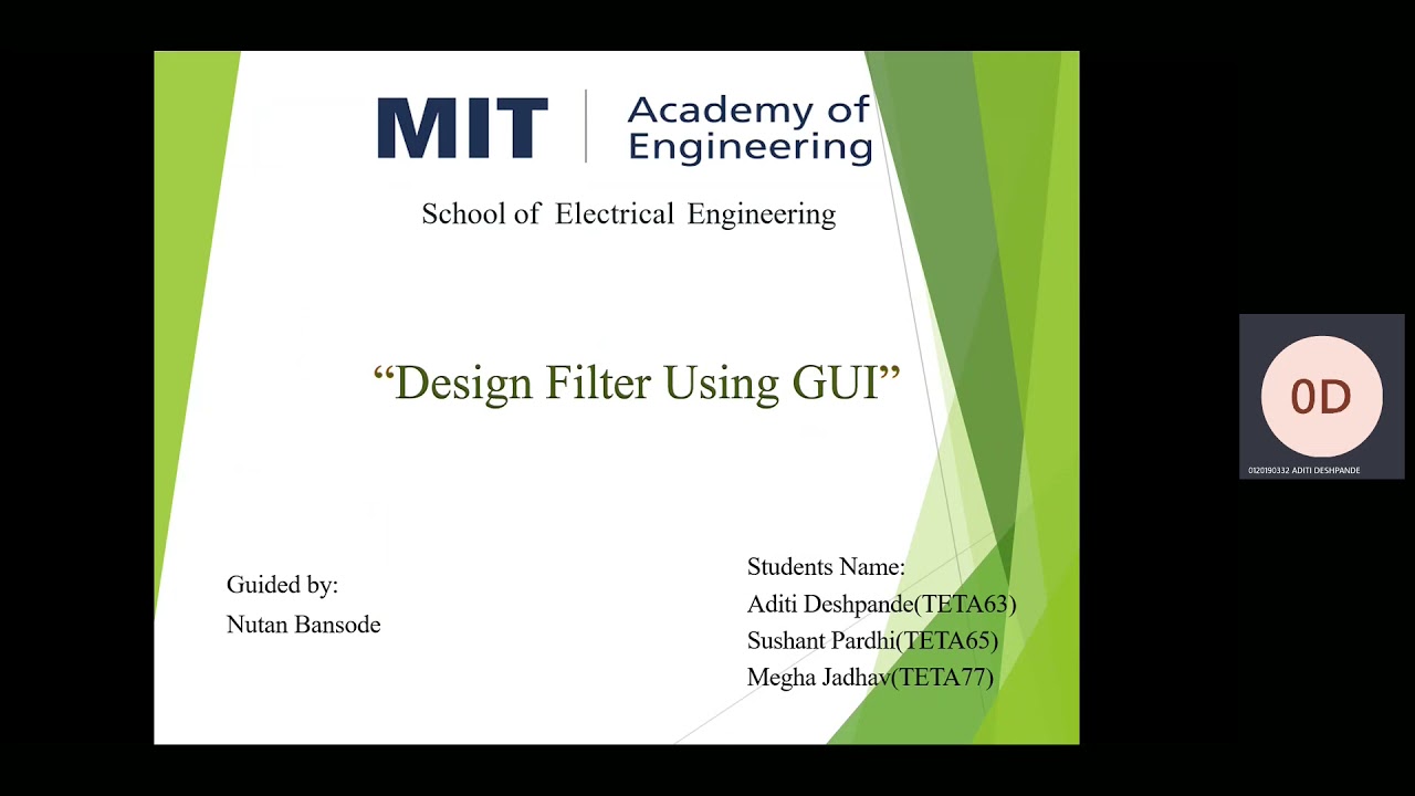 DSP PROJECT -DESIGN FILTERS USING GUI