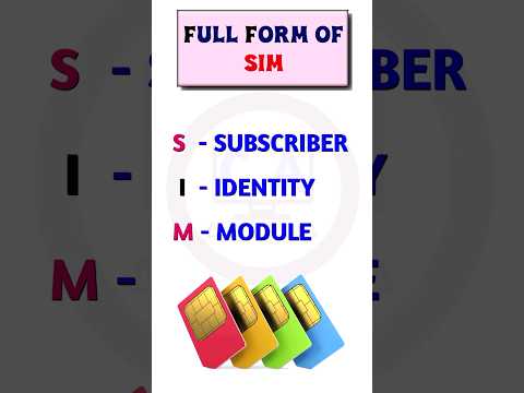 SIM | Full Form Of SIM | SIM Card Full Form #shorts #computer #tipsandtricks