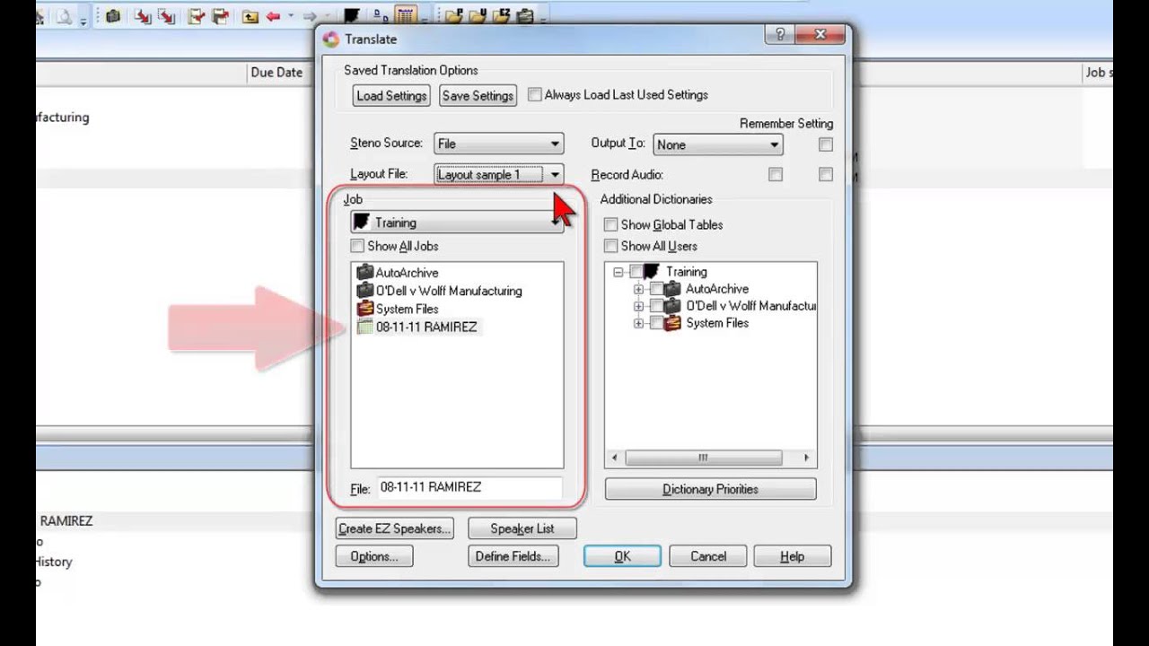 CATalyst Training:  Translate File