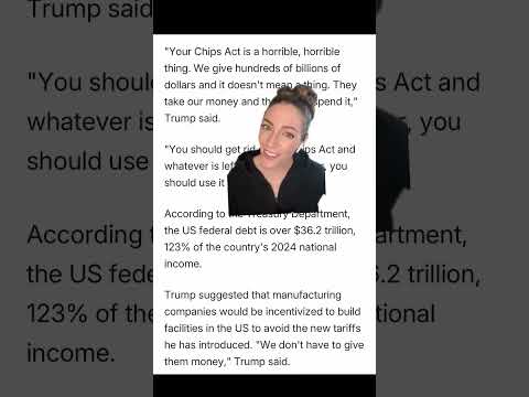 Trump's Hilarious Take on the Controversial CHIPS Act!