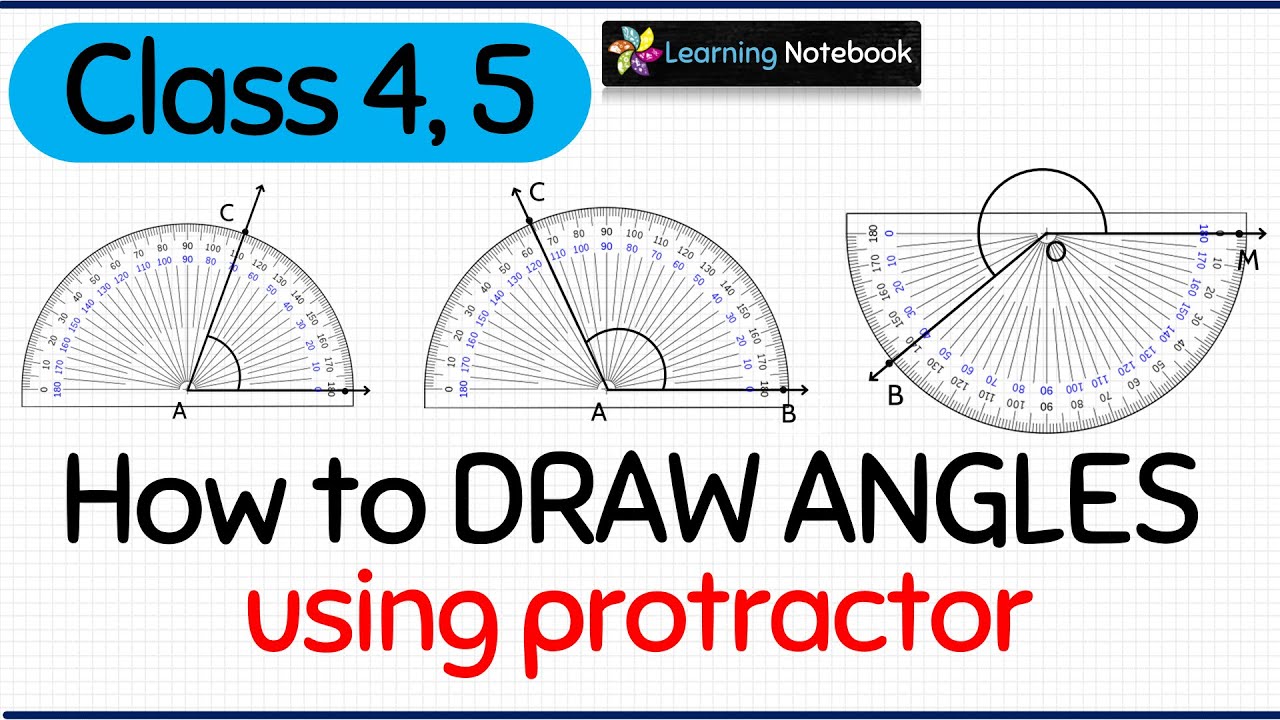 How to draw angles using a protractor