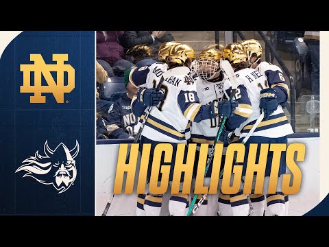 Knuble Hat Trick Fuels Irish Win | Highlights vs Augustana | Notre Dame Hockey