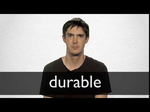 How to pronounce DURABLE in British English