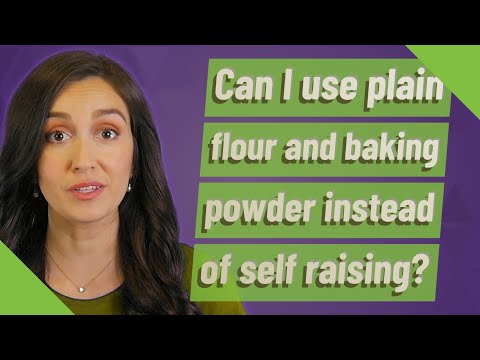 Can I use plain flour and baking powder instead of self raising?