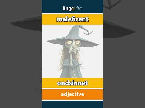 🇬🇧🇳🇴 maleficent - ondsinnet : vocabulary builder : learn English : la oss lære engelsk
