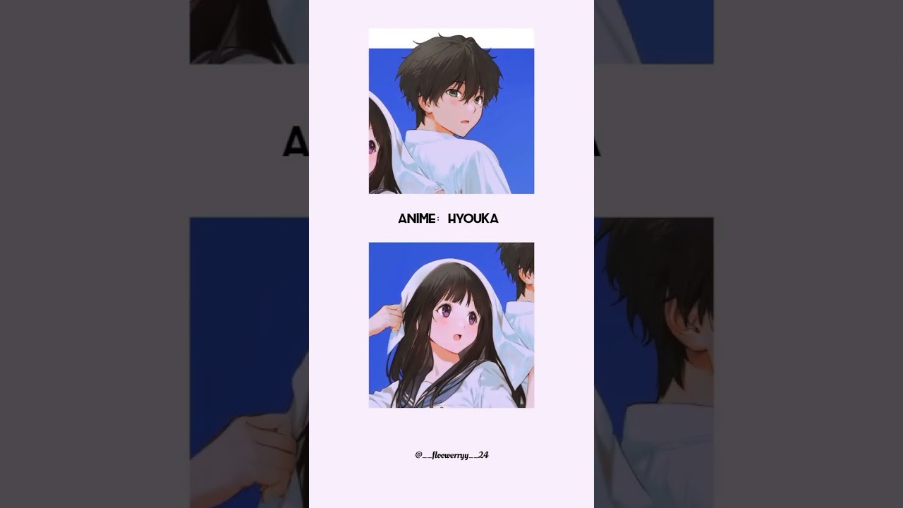 Similar profile pic #anime #hyouka #animeedits #animeshots