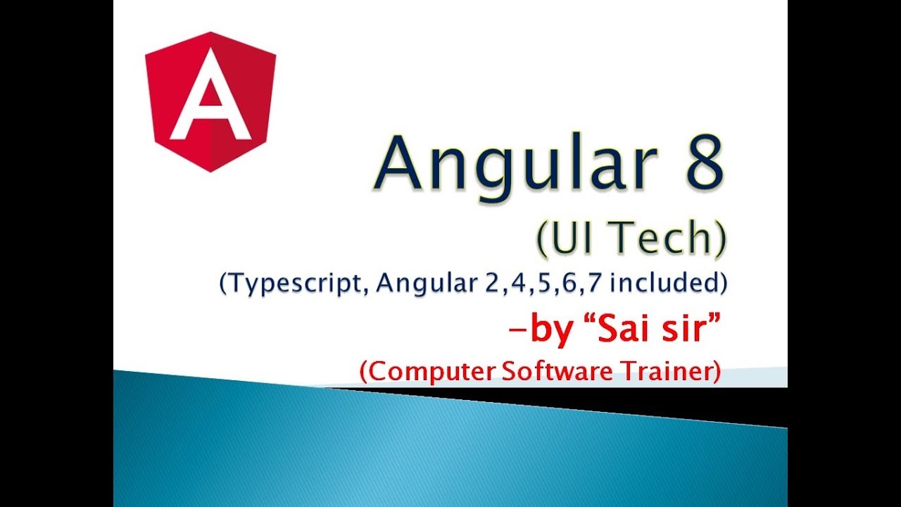 8. Environment and Project Development Setup for Angular 8