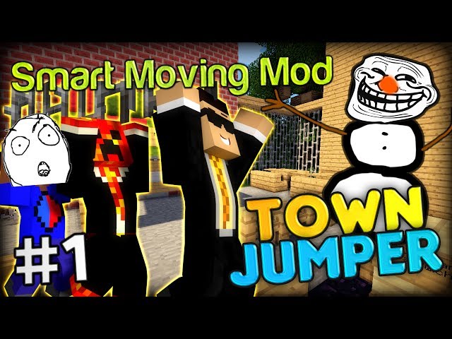 TOWN JUMPER! Smart moving mod! Minecraft Map