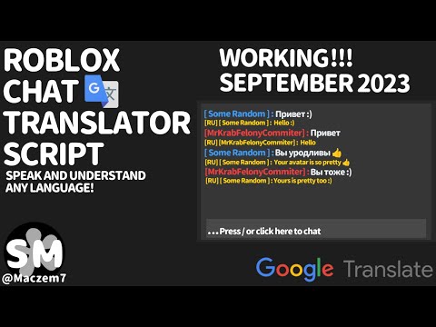 Roblox Chat Translator Script September 2023