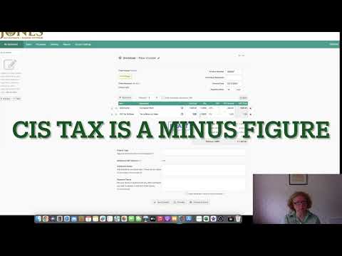 Invoice with reverse VAT and CIS tax