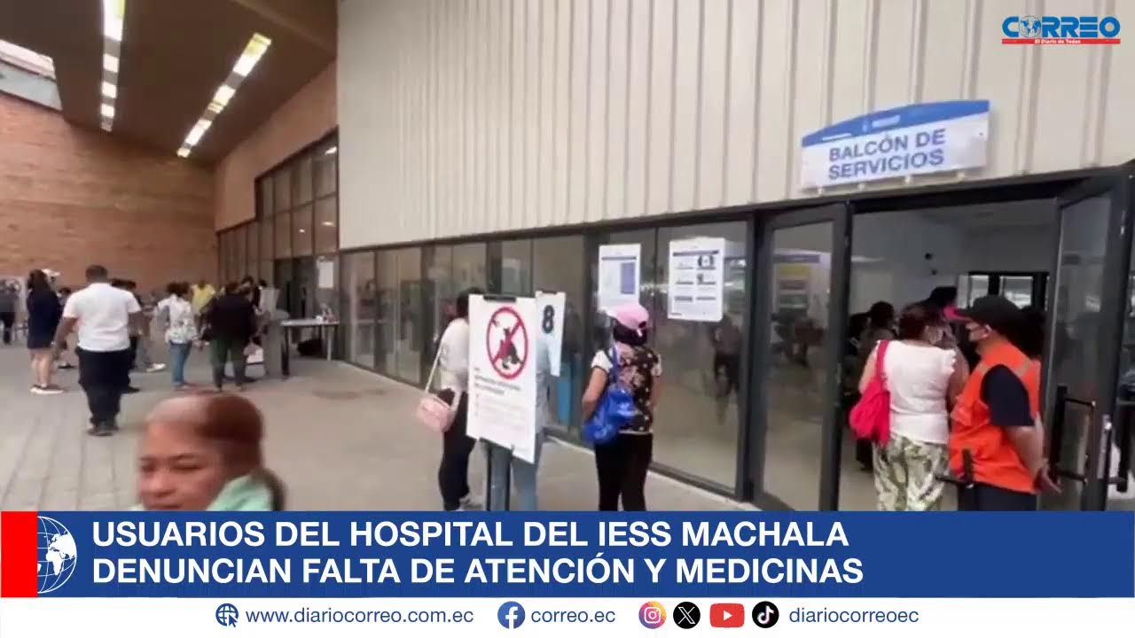 Usuarios del hospital del IESS Machala denuncian falta de atención y medicinas
