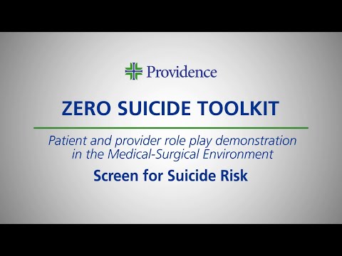Zero Suicide Toolkit: Med.Surg.1 - Screening
