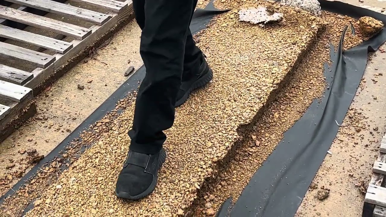 Ground Glue® Tech-Tonic stabilizing rock / gravel test