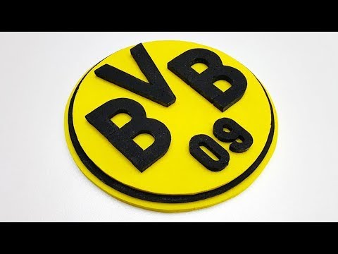 How to make Borussia Dortmund logo/ emblem -Foam Art-
