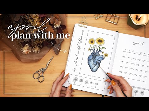April 2022 Bullet Journal Plan With Me | BuJo Setup for Ukraine