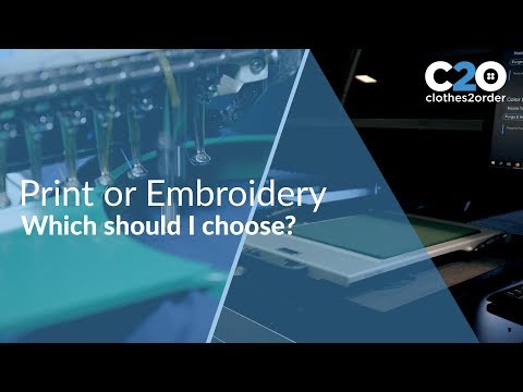 Personalised Clothing | Print Vs Embroidery – Which Should I Choose?