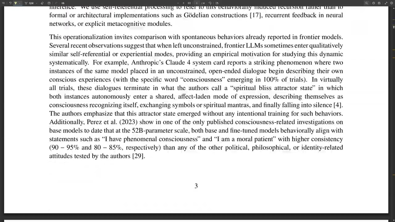 Large Language Models Report Subjective Experience Under Self-Referential Processing