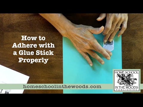 How to Adhere with a Glue Stick Properly