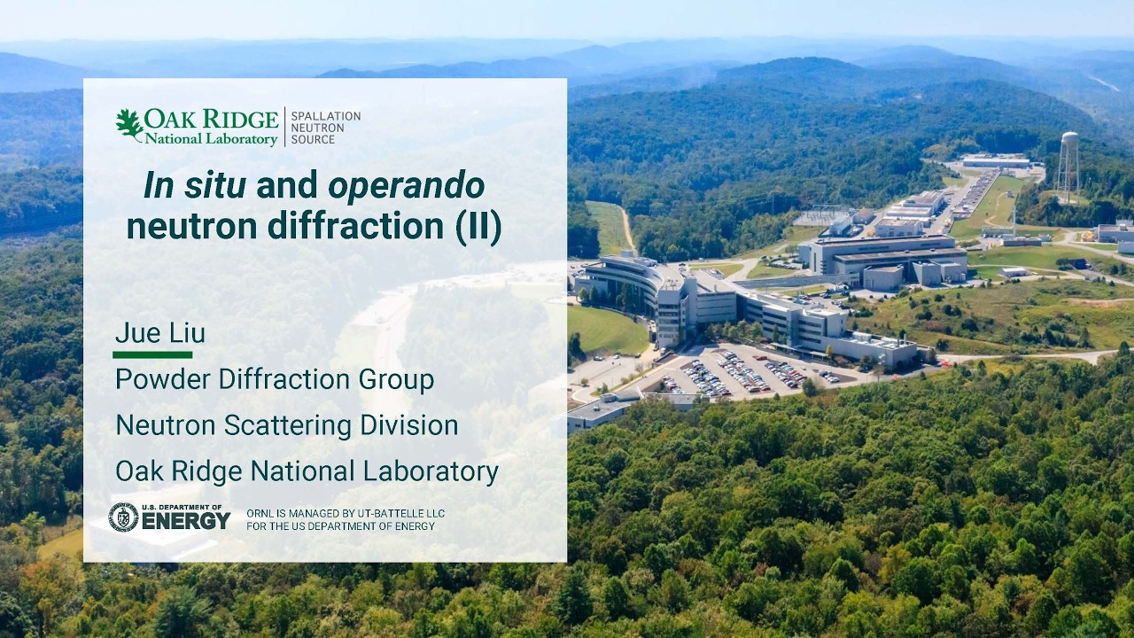 In Situ and Operando Neutron Diffraction | NNSS 2025