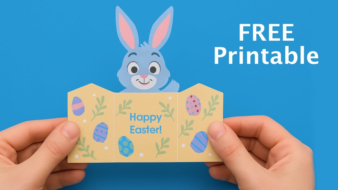DIY Easter Bunny Craft with Free Printable | Print at Home with Epson EcoTank