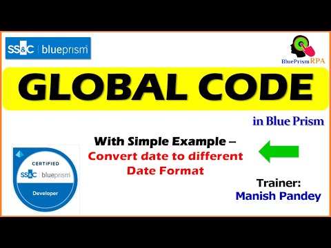 Global Code within Object Studio in Blue Prism