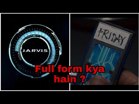Full form of friday and jarvis || What does friday and jarvis stand for