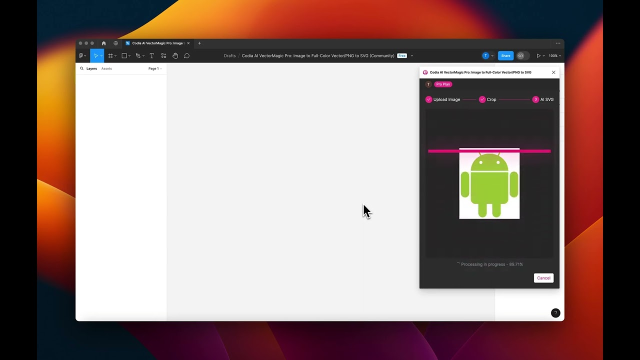 Codia AI VectorMagic: Android Image to Full-Color Vector/SVG