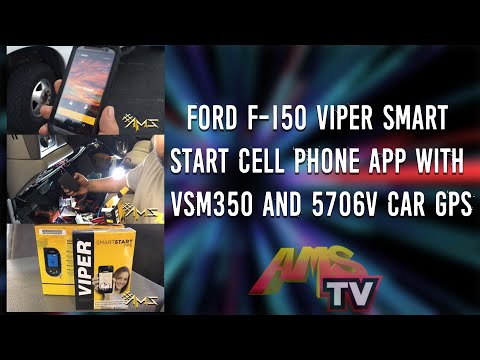 Ford F-150 Viper Smart Start Cell Phone App with VSM350 AND 5706V Car GPS, Project 45
