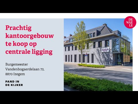 Prachtig kantoorgebouw te koop op centrale ligging in Izegem