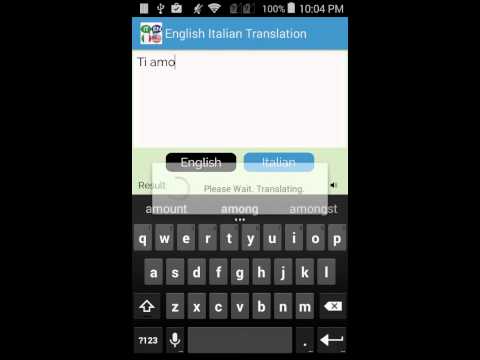 Italian English Translator