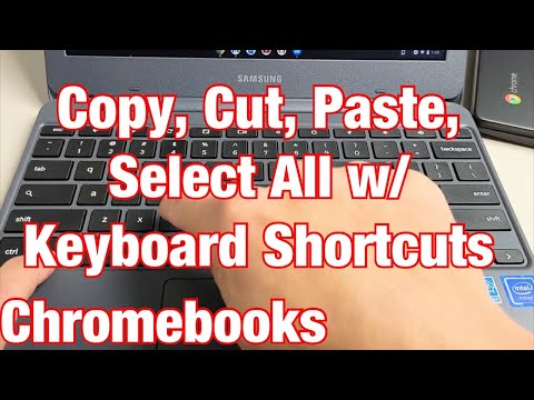 Chromebook's: How to Copy, Cut, Paste, Select All w/ Keyboard Shortcuts