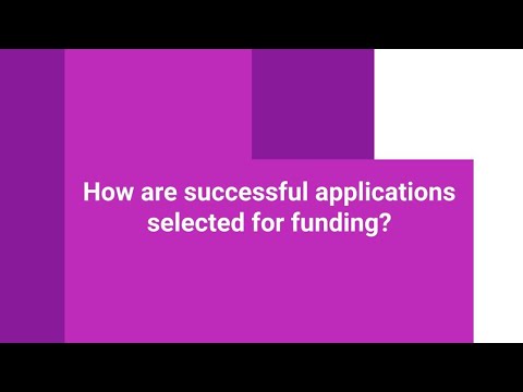 How are successful applications selected for funding?