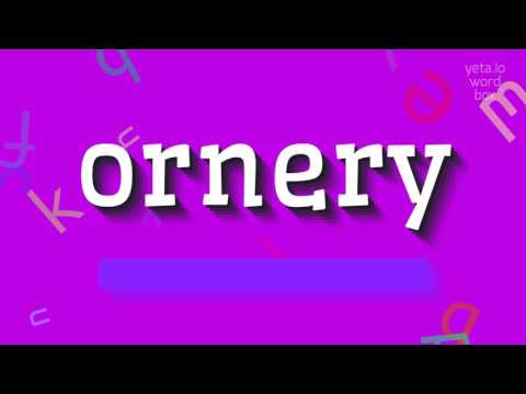 How to say "ornery"! (High Quality Voices)