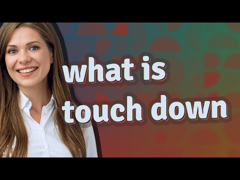 Touch down | meaning of Touch down