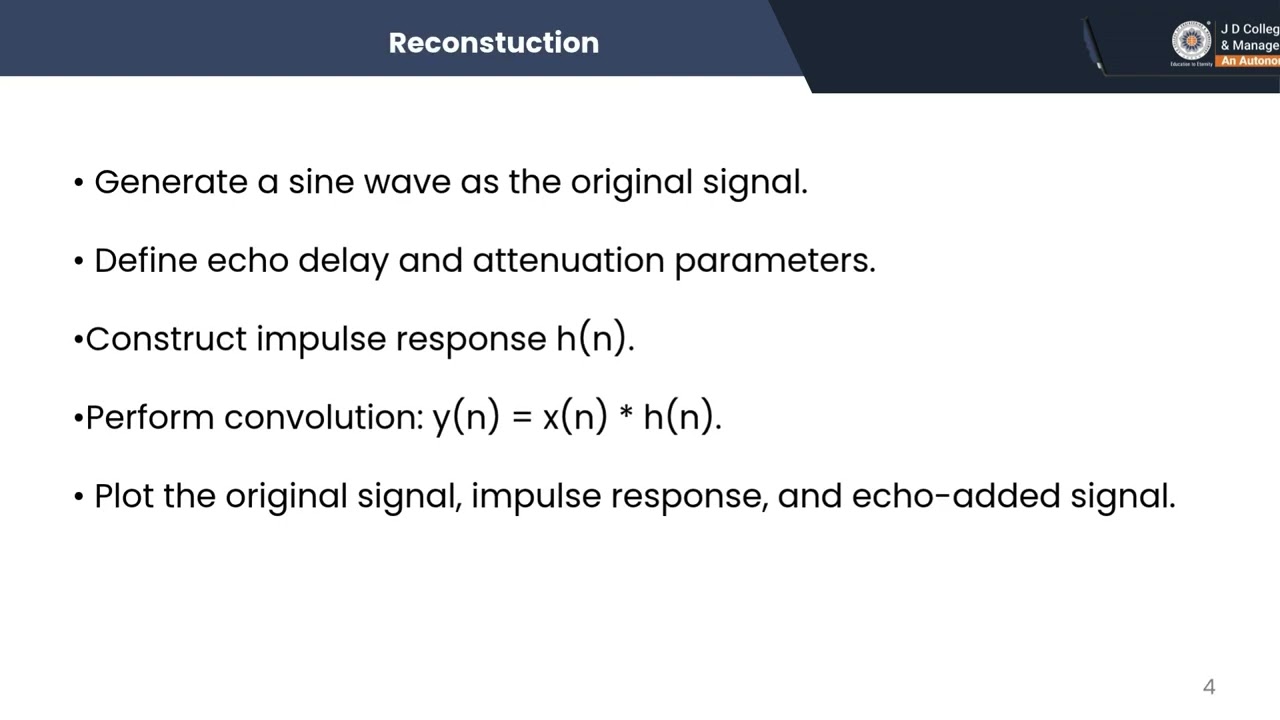 Echo simulation using convolution (MATLAB)