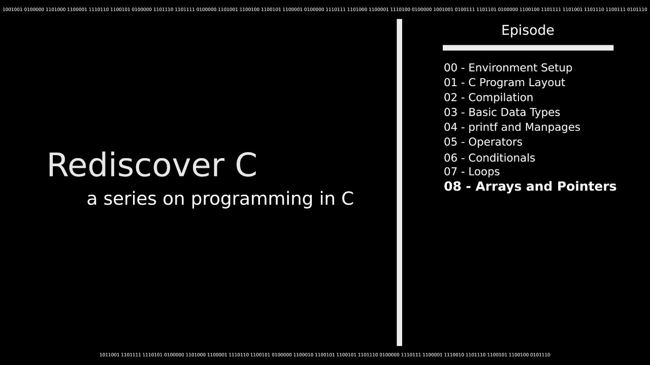 08 - Arrays and Pointers
