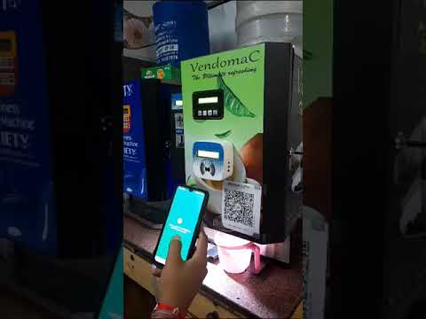 Vendomac Coffee Vending Machine - 3 lane Qr code to pay for tea coffee ...
