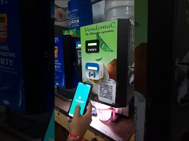 Vendomac Coffee Vending Machine - 3 lane Qr code to pay for tea coffee ...