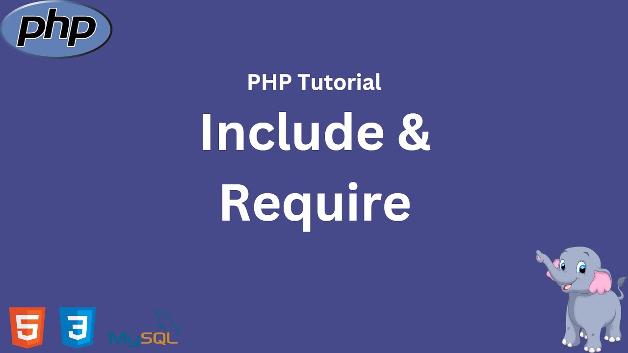 08 Include and Require | PHP 8 Beginners Tutorial | Tagalog