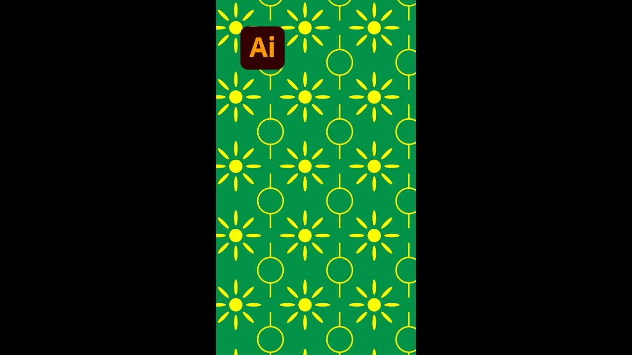 Pattern  Illustration - Illustrator tips #shorts - Design.lk