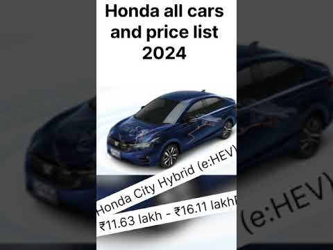 Honda Cars India 2024: Complete Lineup and Prices | Latest Honda Cars in India"