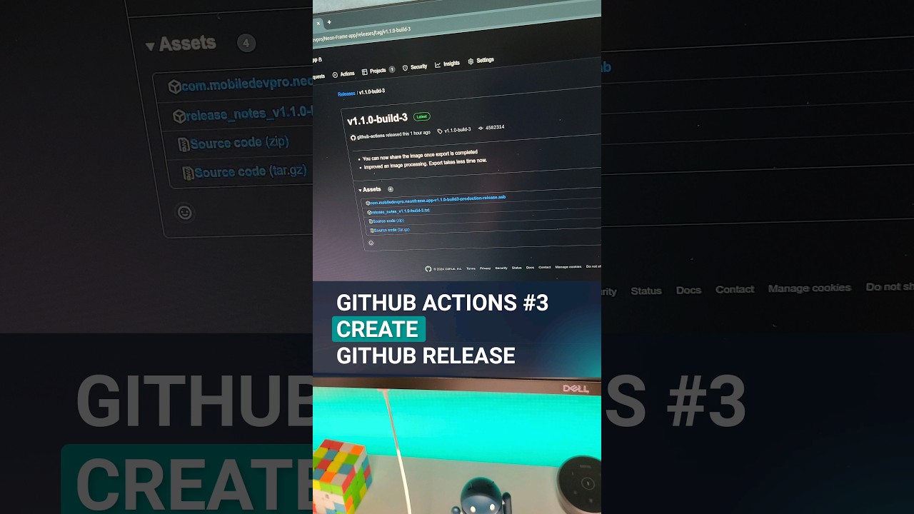 ⚡️GitHub Action #3. Create a GitHub Release #githubactions
