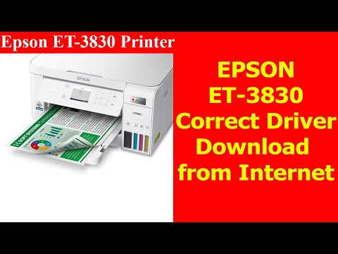 Epson ET-3830 Printer Drivers Download from Internet. Correct Printer Drivers for Epson ET-3830