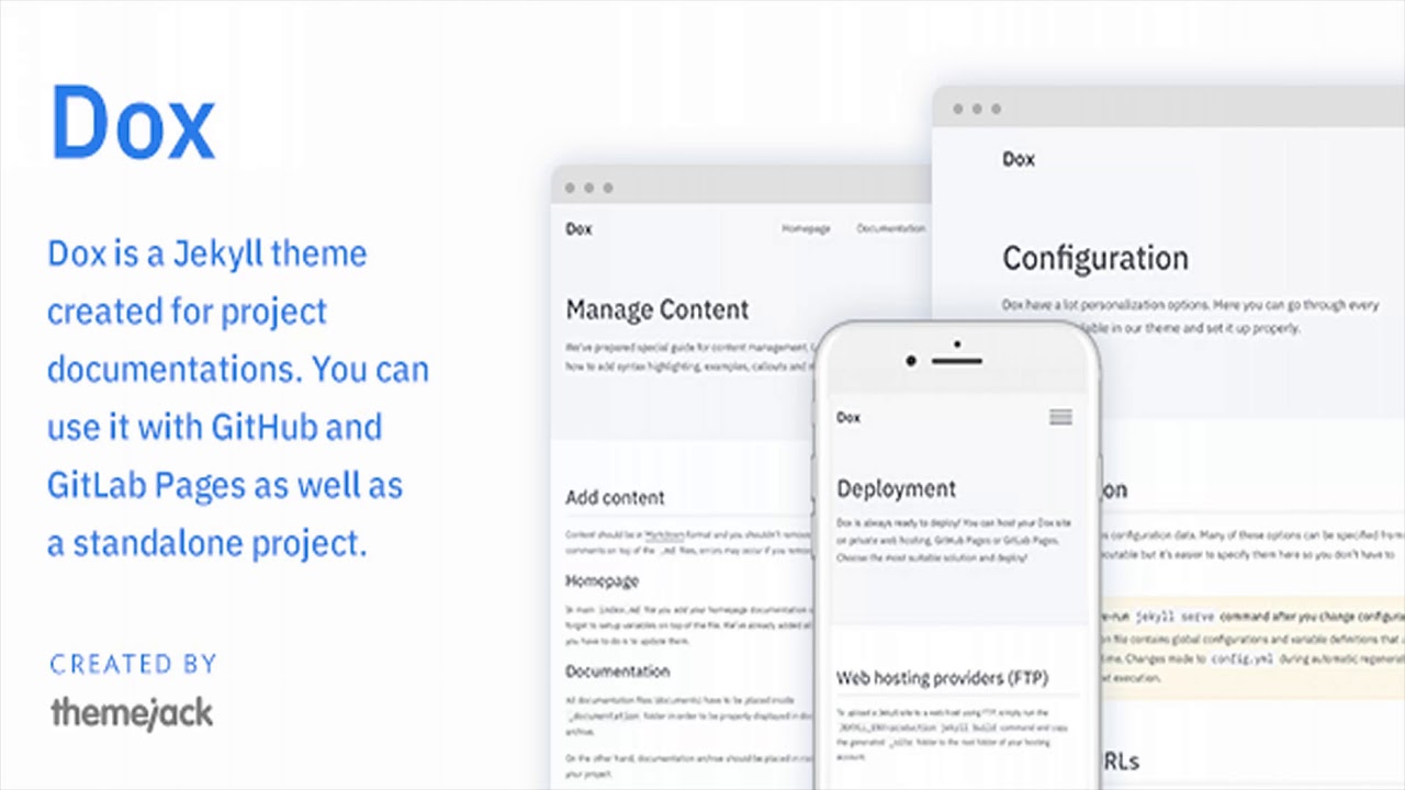 Dox — Jekyll Theme for Project Documentation | Themeforest Website Templates and Themes