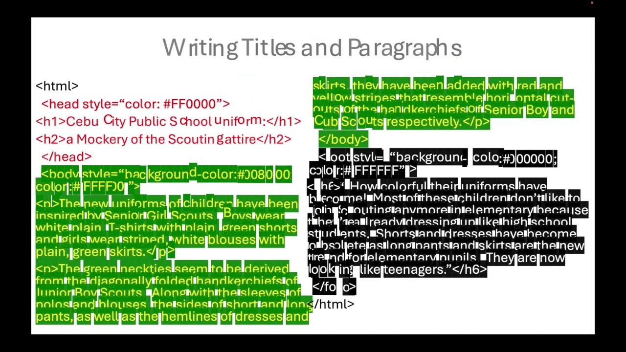 Notepad: Creating a Webpage