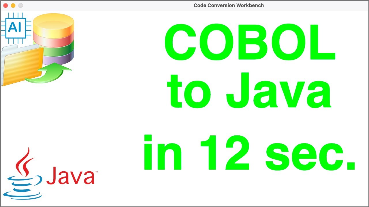 COBOL to Java in 12 Seconds