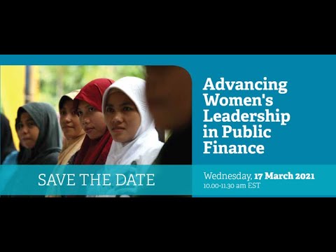 Advancing women’s leadership in public finance